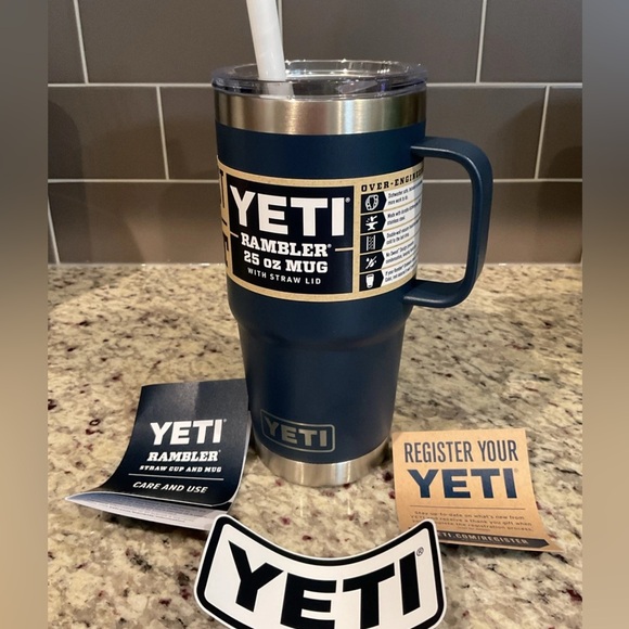 Yeti | Kitchen | Yeti Rambler 35 Oz Stainless Seal Mug W Straw Lid Navy | Poshmark